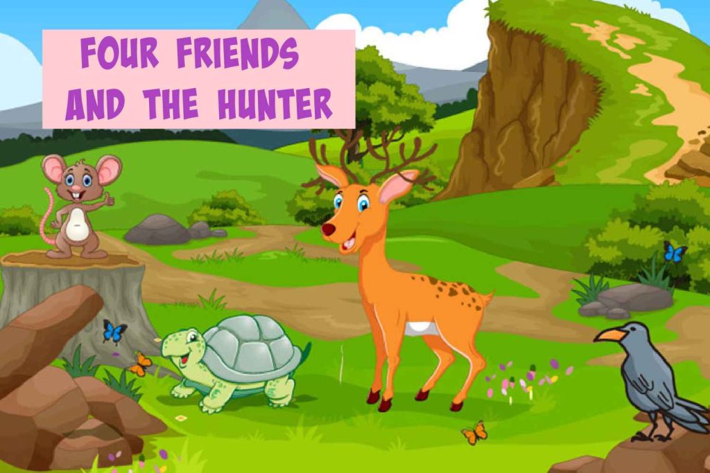 Four Friends and the Hunter With Moral