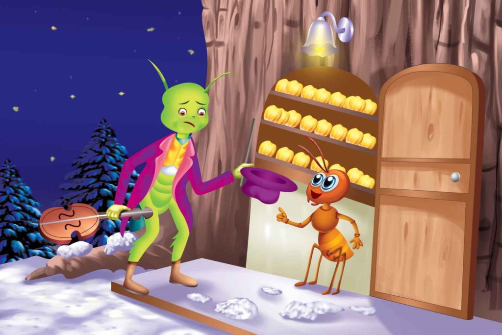 The Ant And The Grasshopper Story With Moral